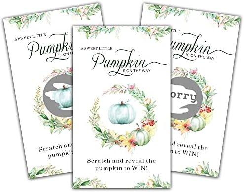 Amazon.com: Thanksgiving Day Scratch Off Game Cards - Pumpkin & Turkey ...
