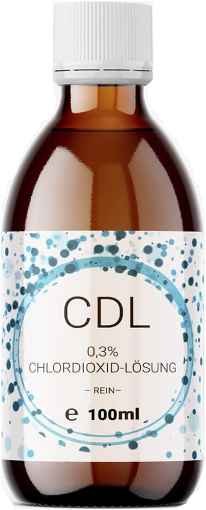 Chloordioxide-oplossing CDL/CD's 0,3%, 100 ml, gedestilleerd, glazen ...