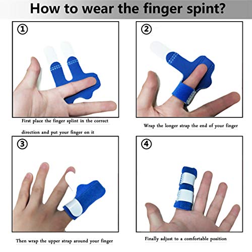 4PCS Trigger Finger Splints, Finger Sleeves for Broken Finger, - Want ...