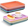 Amazon.com: Sintuff 20 Pcs Plastic Art Trays Colorful Fast Food Lunch ...