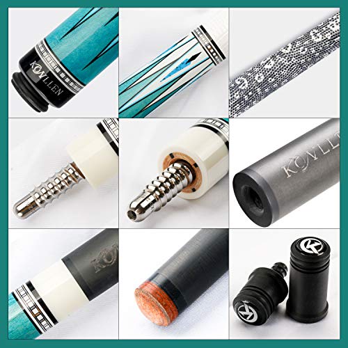 KONLLEN Carbon Fiber Pool Cue Stick 58-inch Professional Pool Sticks ...