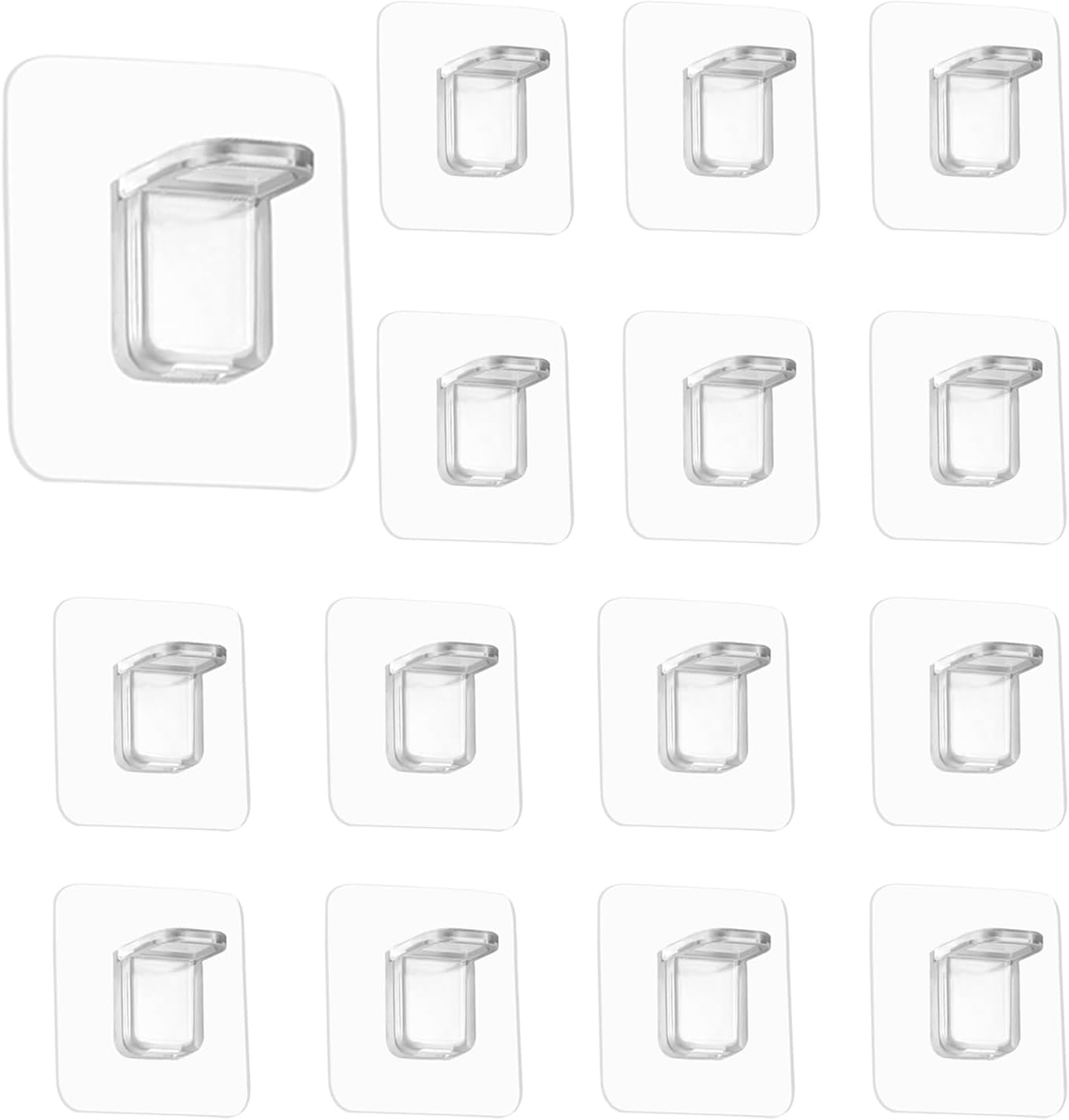 sourcing map 10 Pcs Plastic Shelf Support Peg, Clear Self Adhesive ...