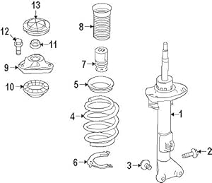 Amazon.com: Mercedes-Benz 212 323 68 00, Suspension Strut Assembly ...
