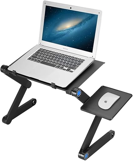 Mbuynow Adjustable Laptop Stand, Portable Laptop Table, Foldable Laptop ...