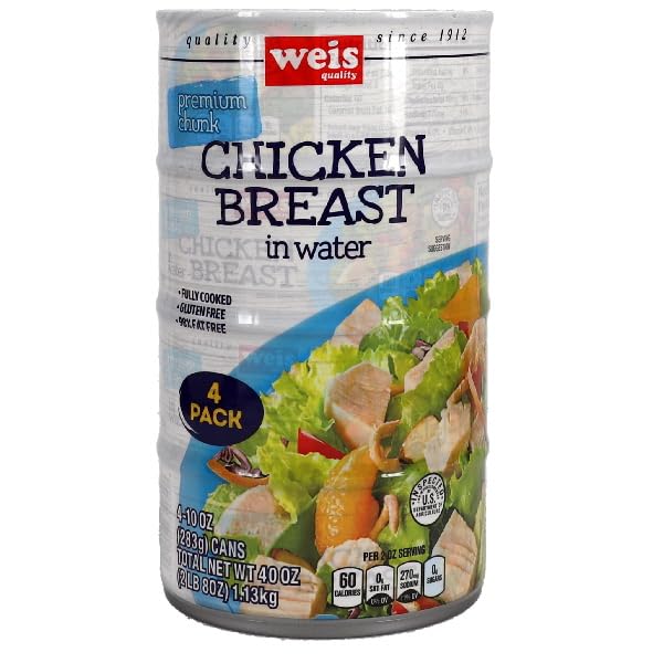 Amazon.com: Weis Quality, Chicken Breast 4 Pack, 40 Ounce : Grocery ...