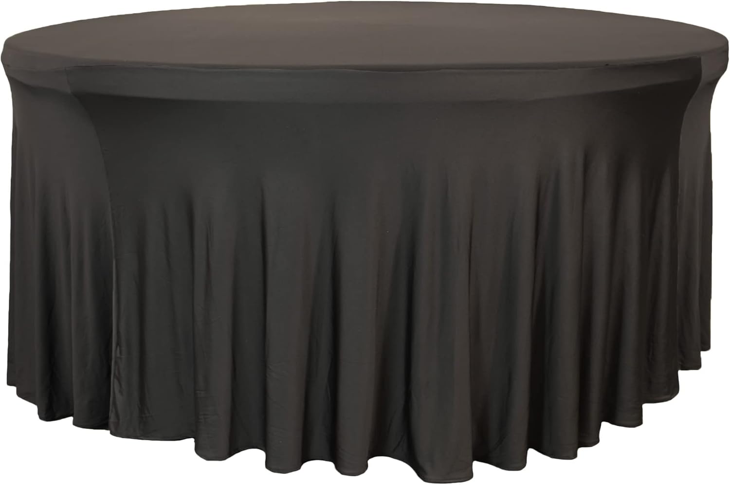 Amazon.com: YOUR CHAIR COVERS - Spandex Wavy Drapping 5 ft. Round Table ...