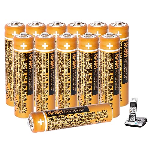 Snapklik.com : Rechargeable Batteries AAA 12 Pack NIMH Long-Lasting ...