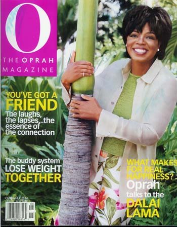 O - Oprah Magazine - August 2001: Dalai Lama Interview, Friends, and ...