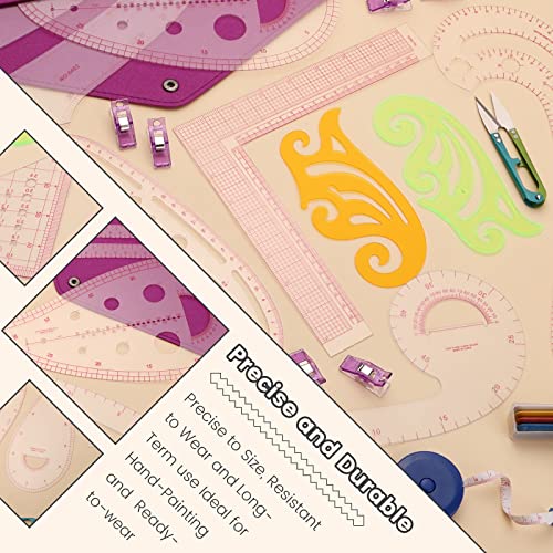 Snapklik.com : French Curve Ruler For Pattern Making Set,65 PCS Sewing ...