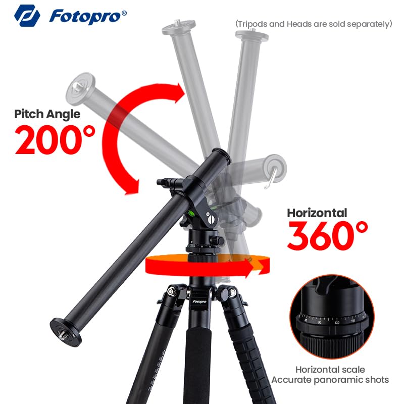 Snapklik.com : Horizontal Tripod Center Axis, 15 Carbon Fiber Centre ...