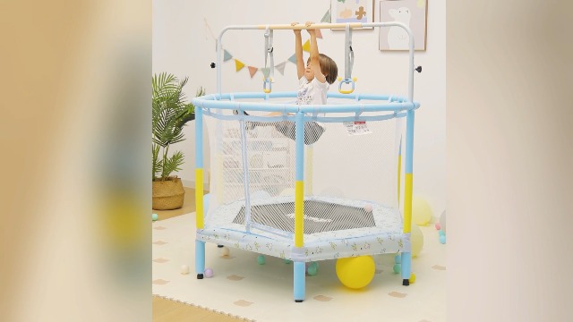 Amazon | LEJUMP トランポリン 直径140cm（55inch）子供用 一台三役