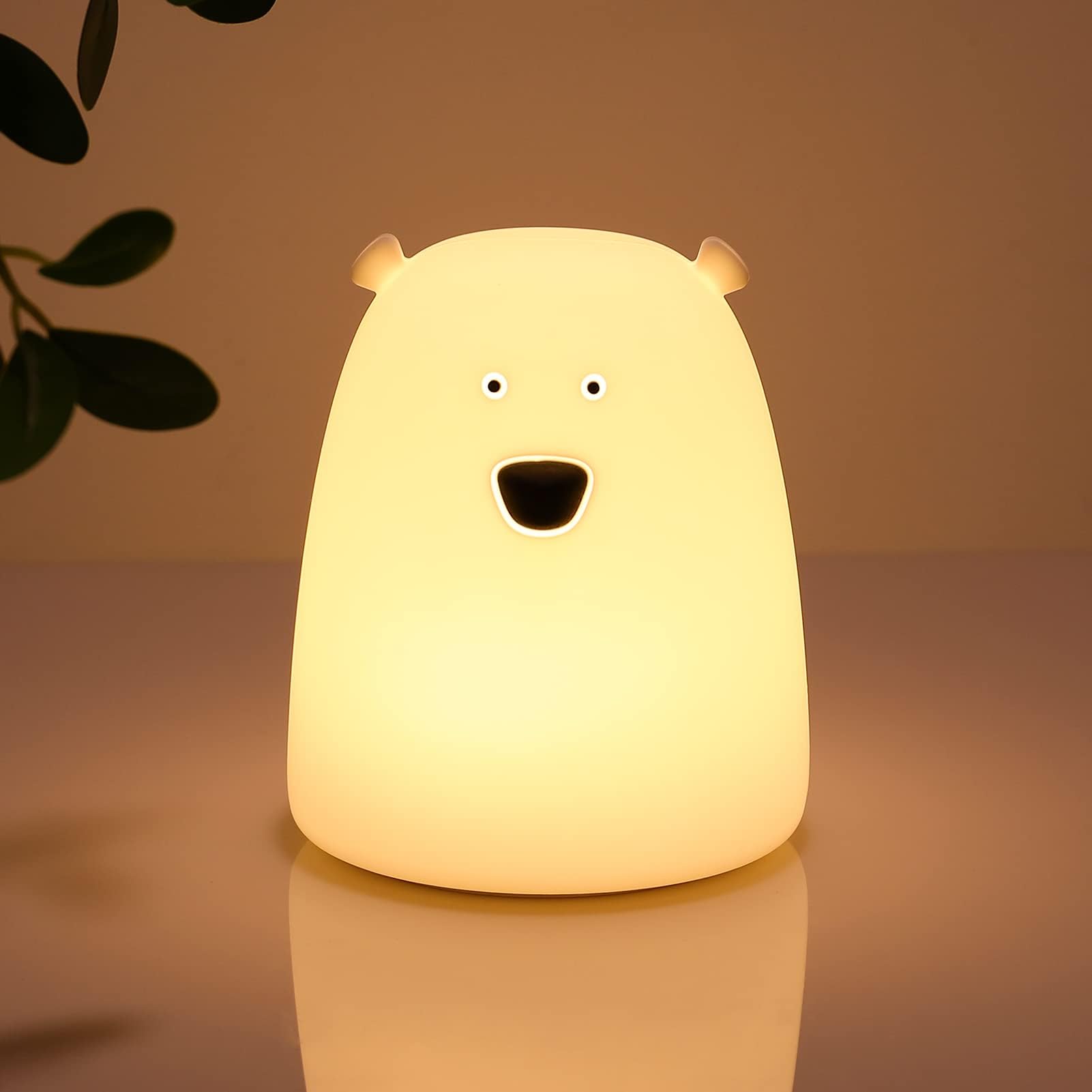 Tremdwoto Kids Night Light, Cute Bear Night Lamp Battery Powered Night ...