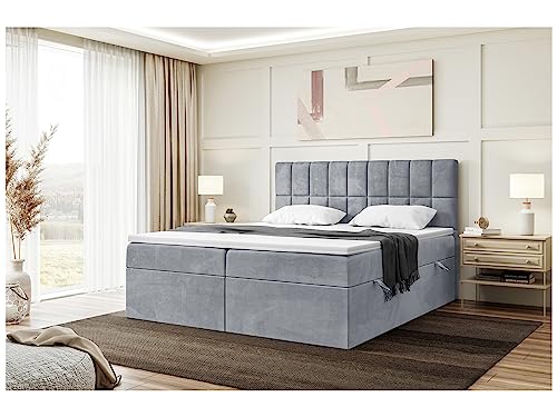 Boxspringbett mit Bettkasten Samt – Die 15 besten Produkte im Vergleich ...