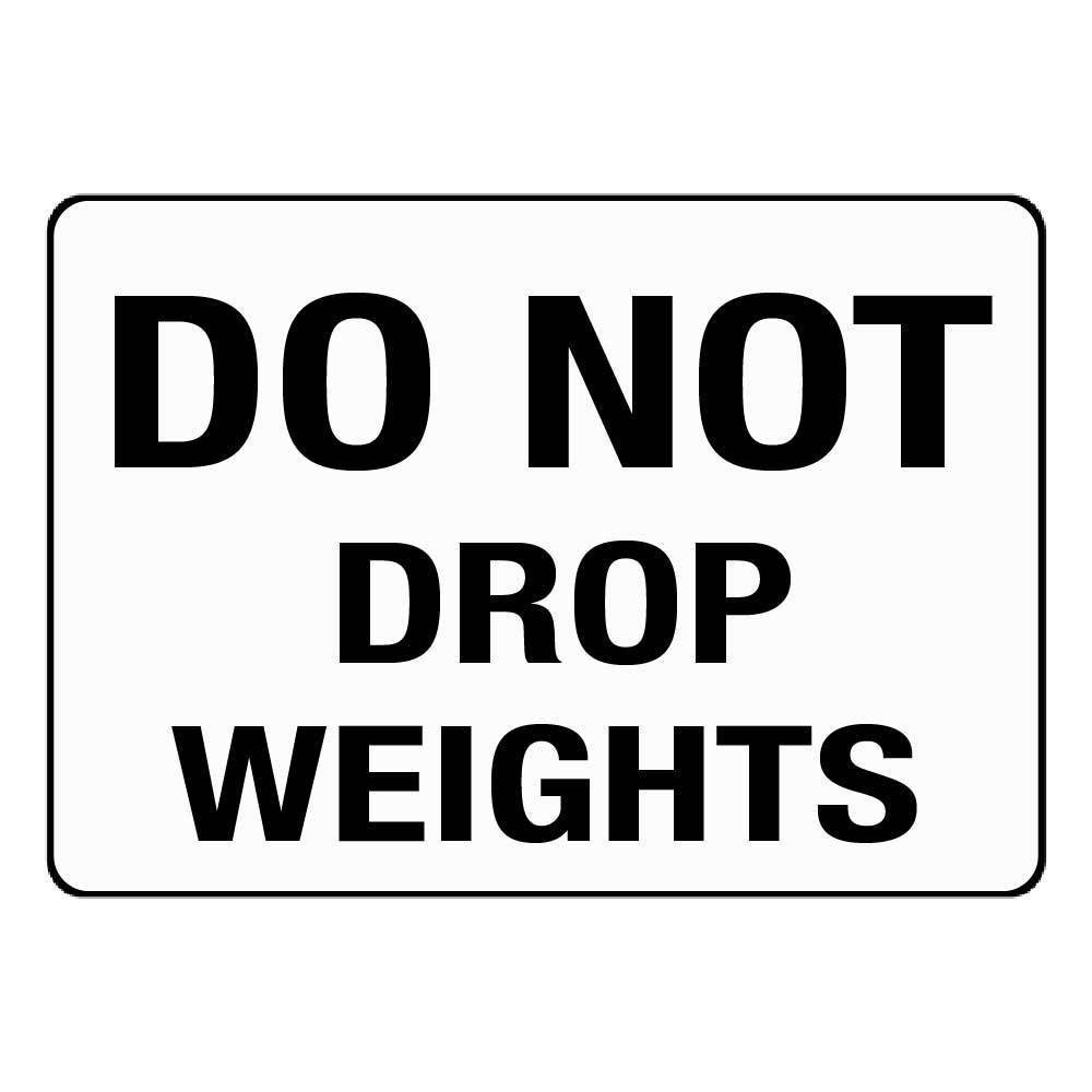 Amazon.com : Do Not Drop Weights Vinyl Sticker Decal 8" : Office Products