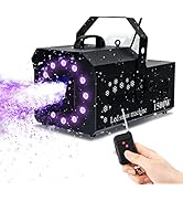 Amazon.com: TCFUNDY Snow Machine with 9 LED Lights, 600W Snow Making ...