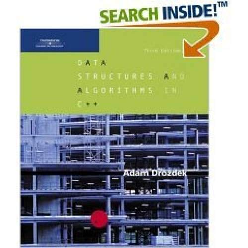 Data Structures and Algorithms in C++ by Adam Drozdek-duquesne (2006-12-01) : Adam Drozdek ...