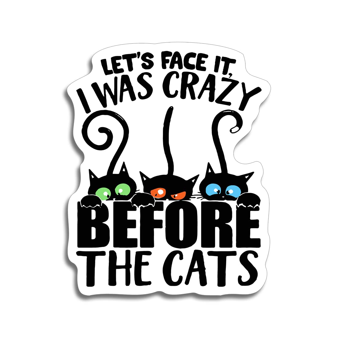 Amazon.com: Crazy Cat Lady Magnet for Refrigerator Locker Toolbox Car ...