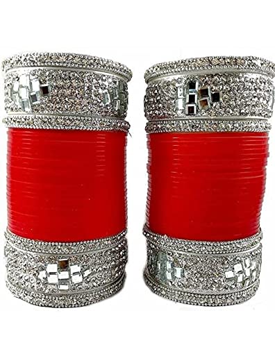Buy Shanaya Trader's Bridal Dulhan Chuda Set for Girl & Women Set Of 2 ...