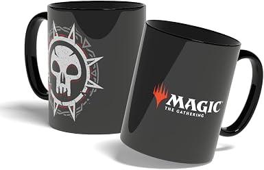 Konix Magic The Gathering Ceramic Mug - 320ml - Black Mana Design ...
