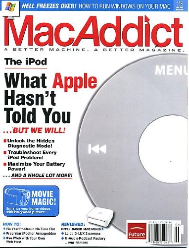 MacAddict June 2006 w/CD The iPod - What Apple Hasn't Told You, Movie ...