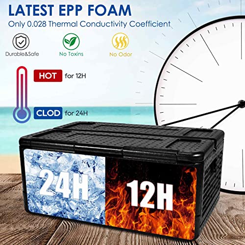 Snapklik.com : Camping Cooler, Collapsible 39L 60 Can Insulated Ice ...