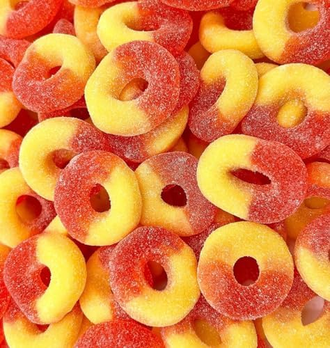 Amazon.com : SweetGlob Gummy Rings (Peach, 1 Pound) : Grocery & Gourmet ...