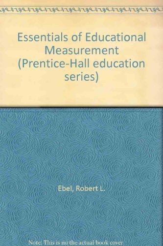 Essentials of educational measurement (Prentice-Hall education series ...