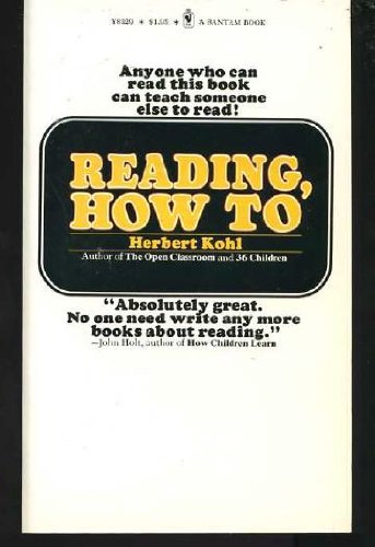 Reading How to: Kohl, Herbert: 9780140803440: Amazon.com: Books