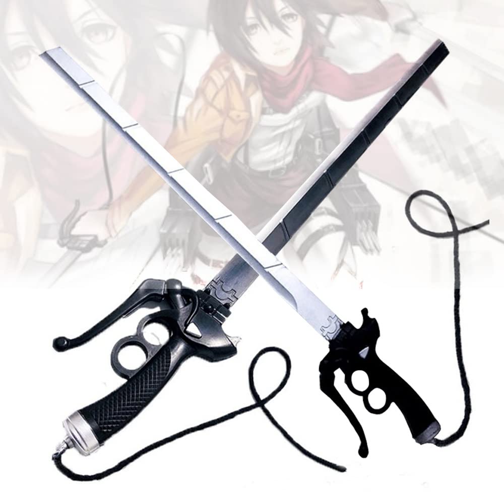 Emisoo Eren Jaeger Double Sword Japanese Samurai Sword Model Attack ...