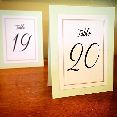 Amazon.com: Elegant Tented Table Numbers : Home & Kitchen