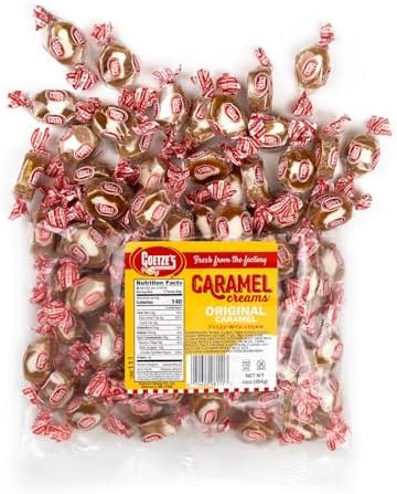 Amazon.com : Goetze's Candy Vanilla Caramel Creams - 5 Pound Bag (80 ...