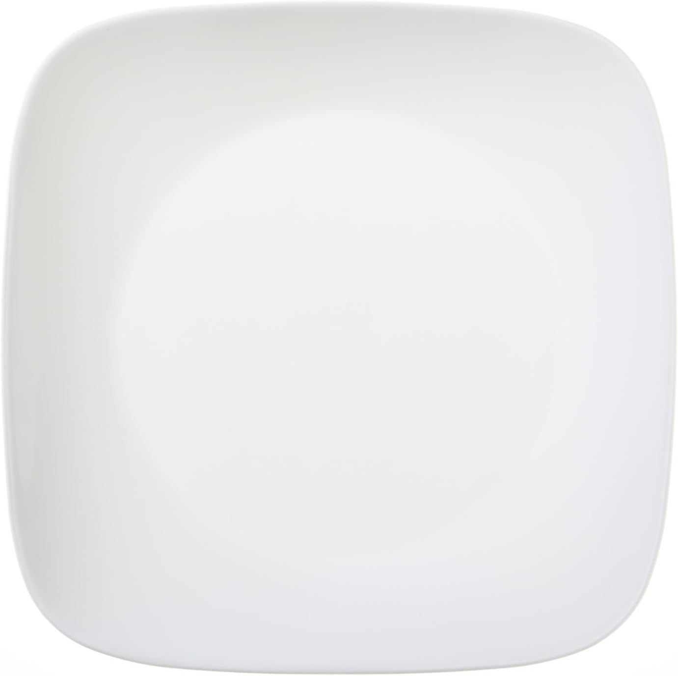 Amazon.com | Corelle Square Pure White 6.5" Plate [Set of 6]: Bread ...