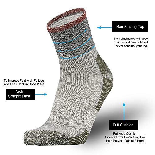 Buy ONKE Men's Merino Wool Moisture Wicking Control Thermal Outdoor ...