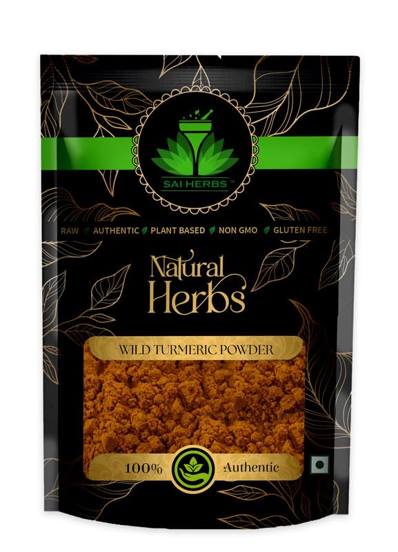SAI HERBS Wild Turmeric Powder - Kasthuri Manjal Powder - Kasthuri ...