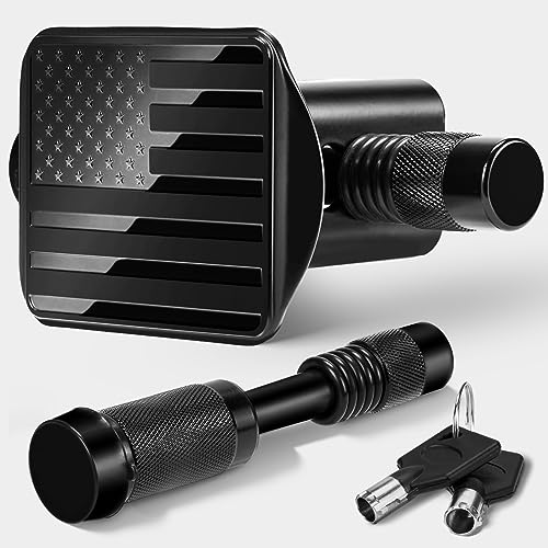 Snapklik.com : BougeRV American Flag Metal Trailer Hitch Cover For 2 ...