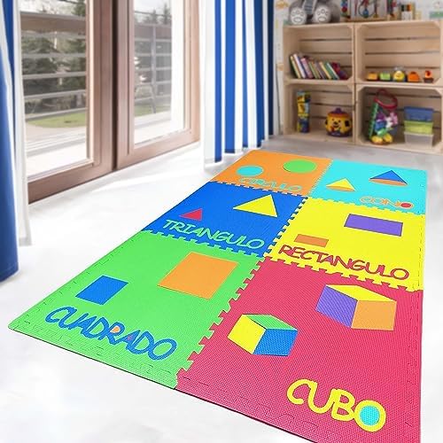 LILTOES EVA Kid's Interlocking Play Mat -12 mm Thickness | Geometery ...