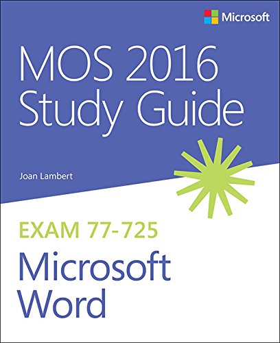 Amazon.com: MOS 2016 Study Guide for Microsoft Word (MOS Study Guide ...