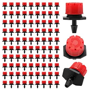 VooGenzek 90 Pcs Adjustable Irrigation Dripper Micro Plastic Dripper ...