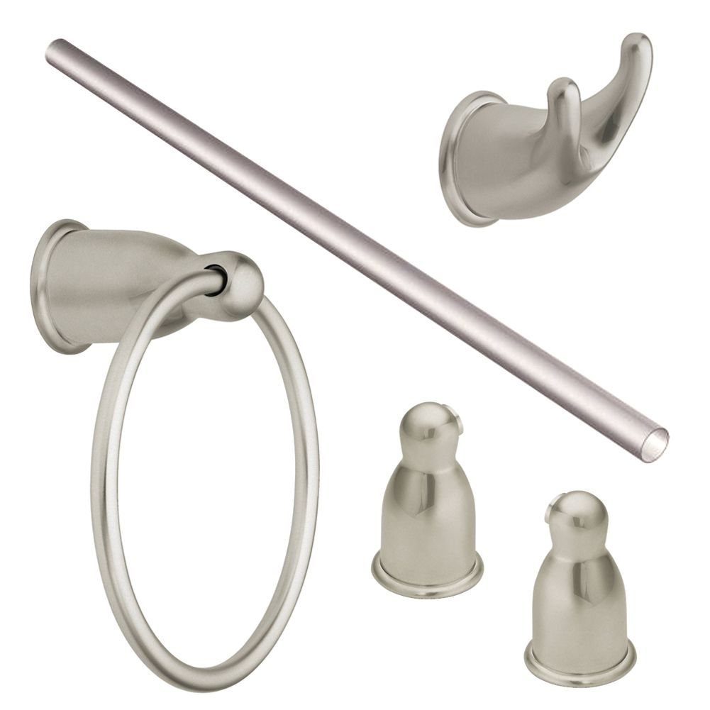 Moenl|#Moen KA-MAS-3-SN Moen Mason 3-Piece Acessory Kit, Satin Nickel ...