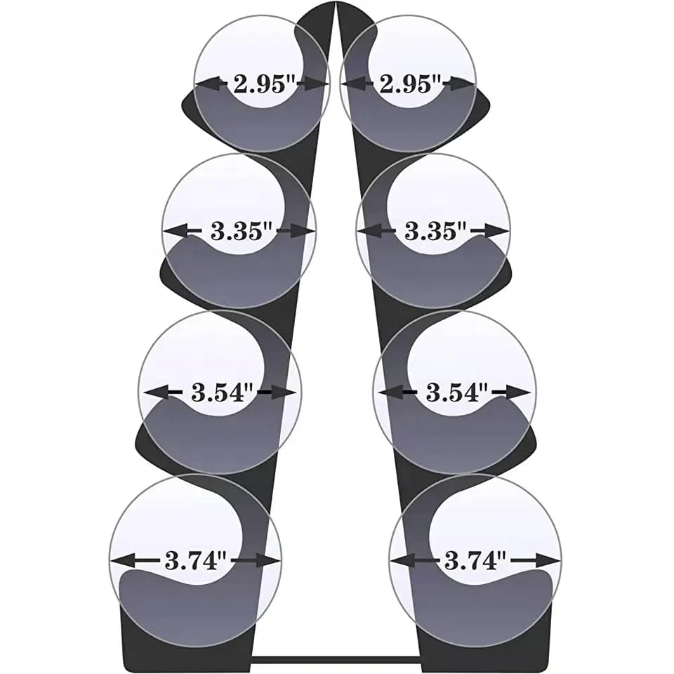 Snapklik.com : Weight Rack For Dumbbells, 4 Tier A-Frame Unibody ...