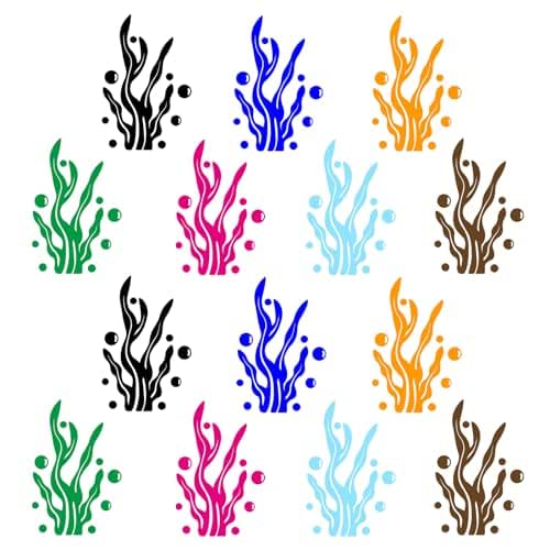 Amazon.com: 14x Self-Adhensive Under The Sea Seaweed Wall Decals ...