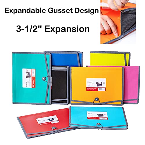Snapklik.com : FANWU 4 Pack Plastic Expanding File Wallet Document ...