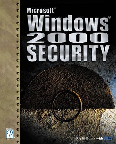 Windows 2000 Security: Gupta, Rashi: 9781931841863: Amazon.com: Books