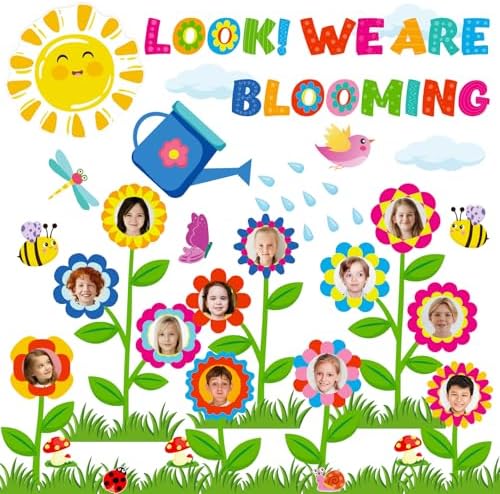 Amazon.com: Spring Bulletin Board Decorations - Look We are Blooming ...