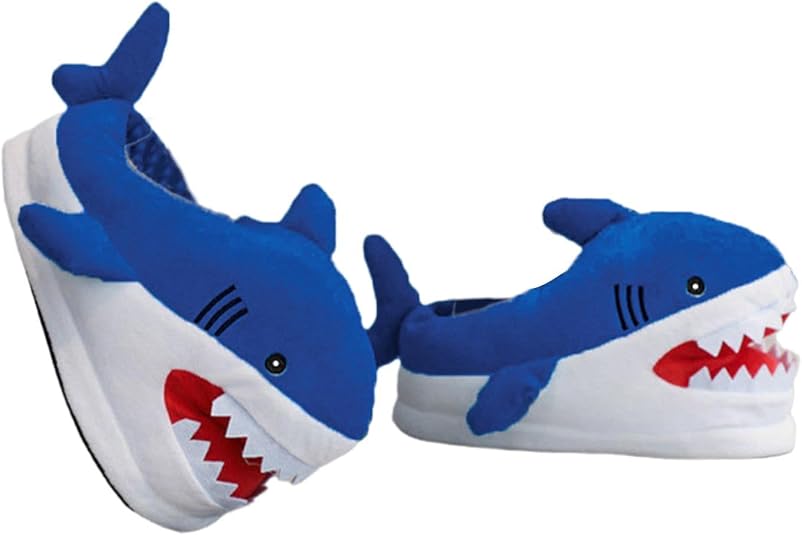 Baoblaze Shark Slippers Novelty Animal Slippers Soft Cartoon Home Furry ...