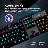 Philips Wired Mechanical RGB Gaming Keyboard | 16 Ambiglow Chroma FX ...