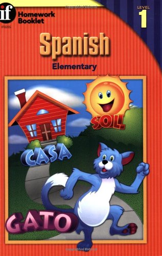 Spanish Homework Booklet, Elementary, Level 1 (Spanish and English ...