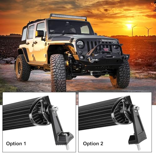 Snapklik.com : Side Brackets, Light Bar Mounting Brackets Kit Universal ...