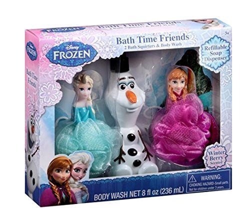 Amazon.com : Disney Frozen Bath Time Friends Set, 3 Pc : Beauty ...