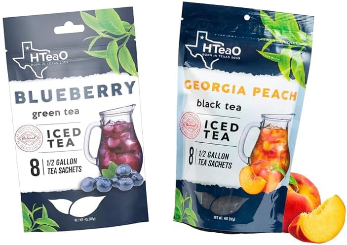 Amazon.com : HTeaO Blueberry Green Tea Mix and HTeaO Georgia Peach ...